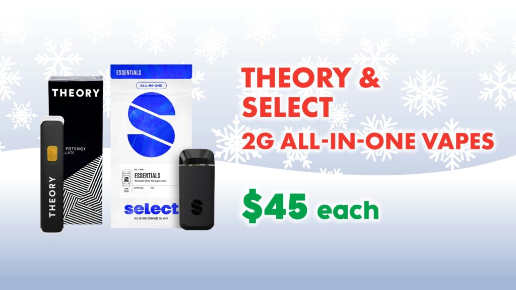 $45 Select & Theory Wellness 2g All-in-One! - Clear Sky Cannabis ...